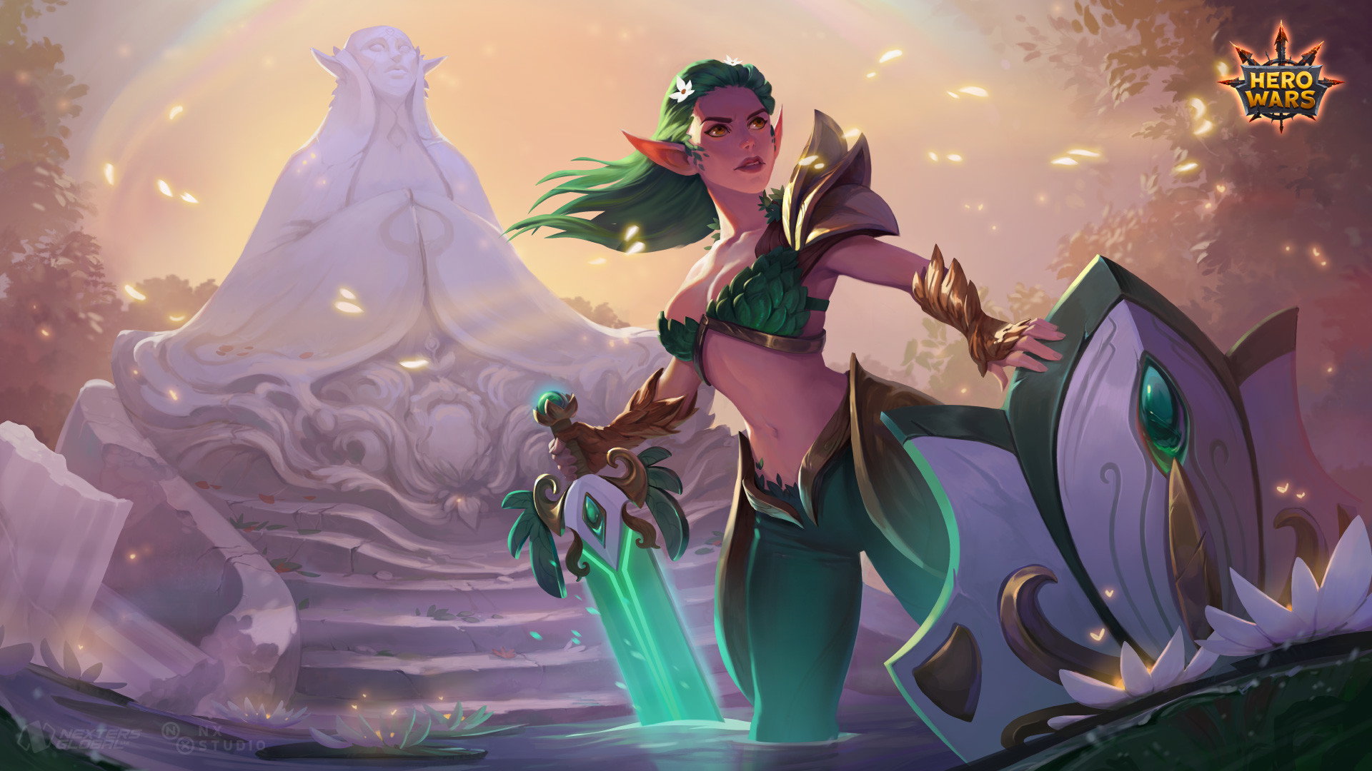 Artstation Aurora Spring Skin Splash Art For Hero Wars