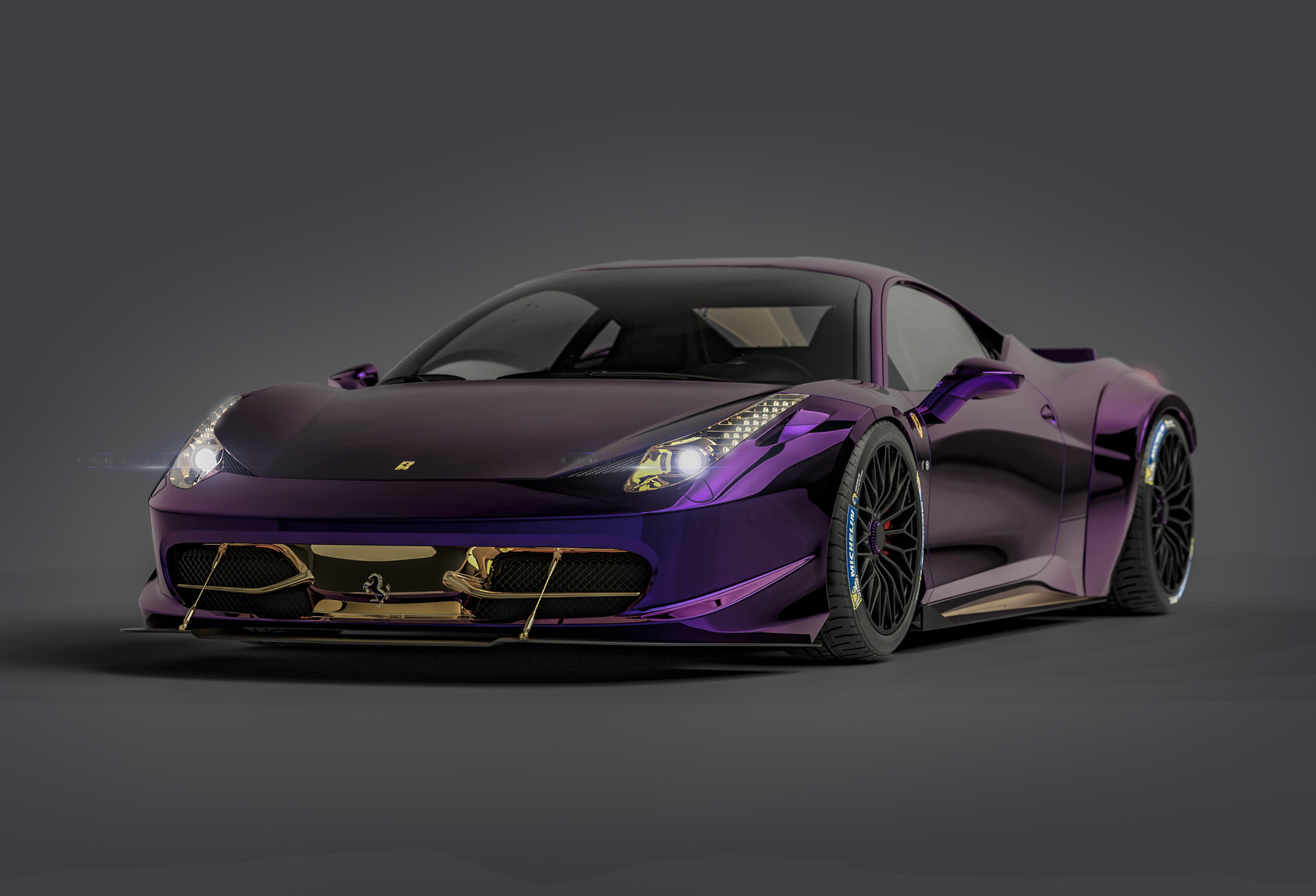 Ferrari 458 Purple
