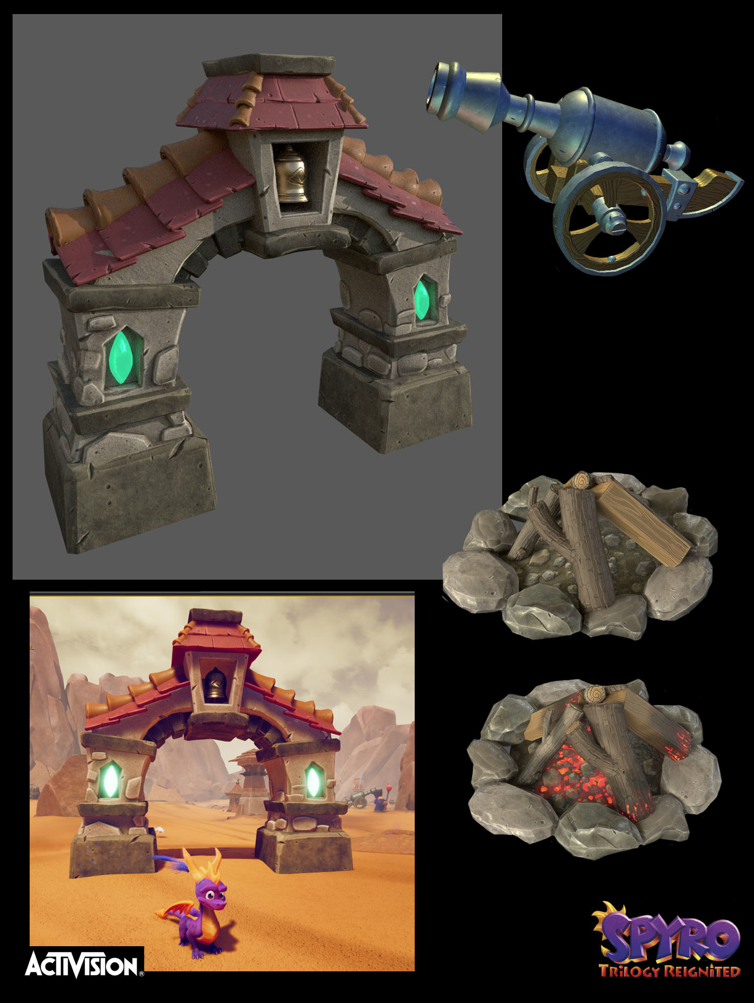Jamie Burton - Spyro reignited props