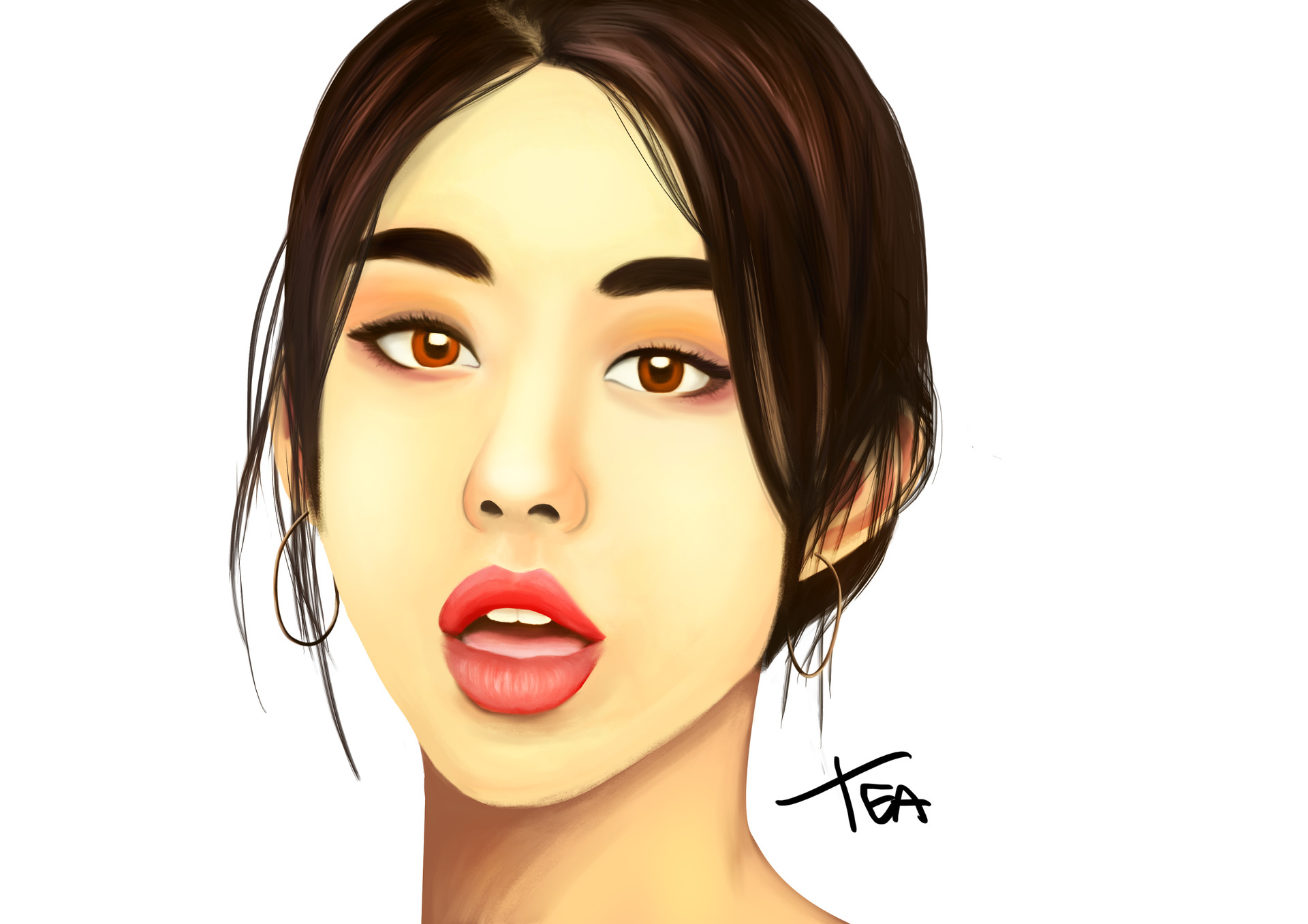 ArtStation - Cute portrait 2018