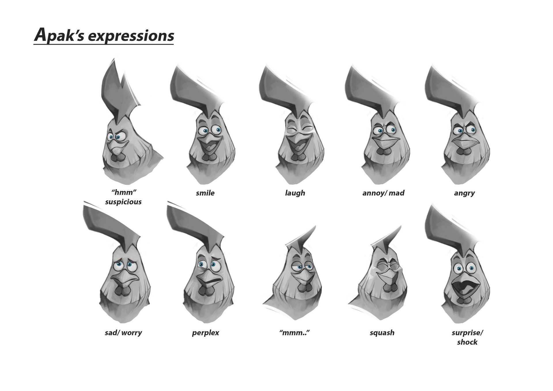 Kelvin Loh - Apak‘ s Character Designs