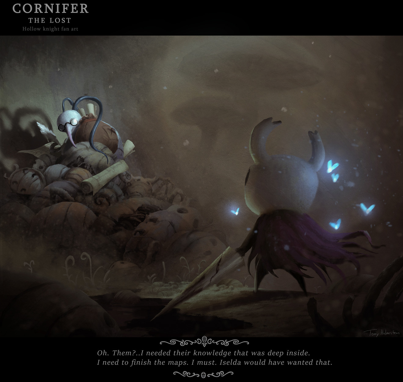 ArtStation - Hollow Knight Fanart, Cornifer; the lost