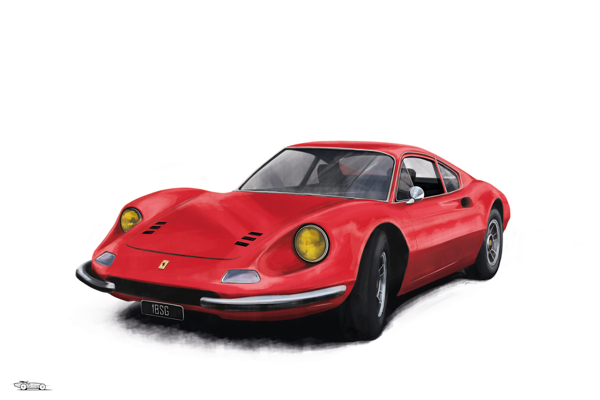 ArtStation - Ferrari Dino