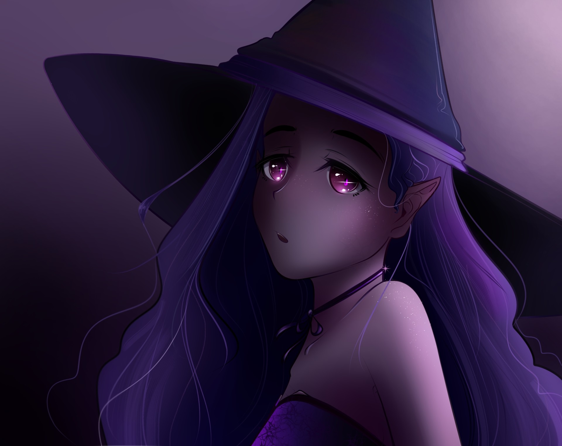 ArtStation - witch in purple