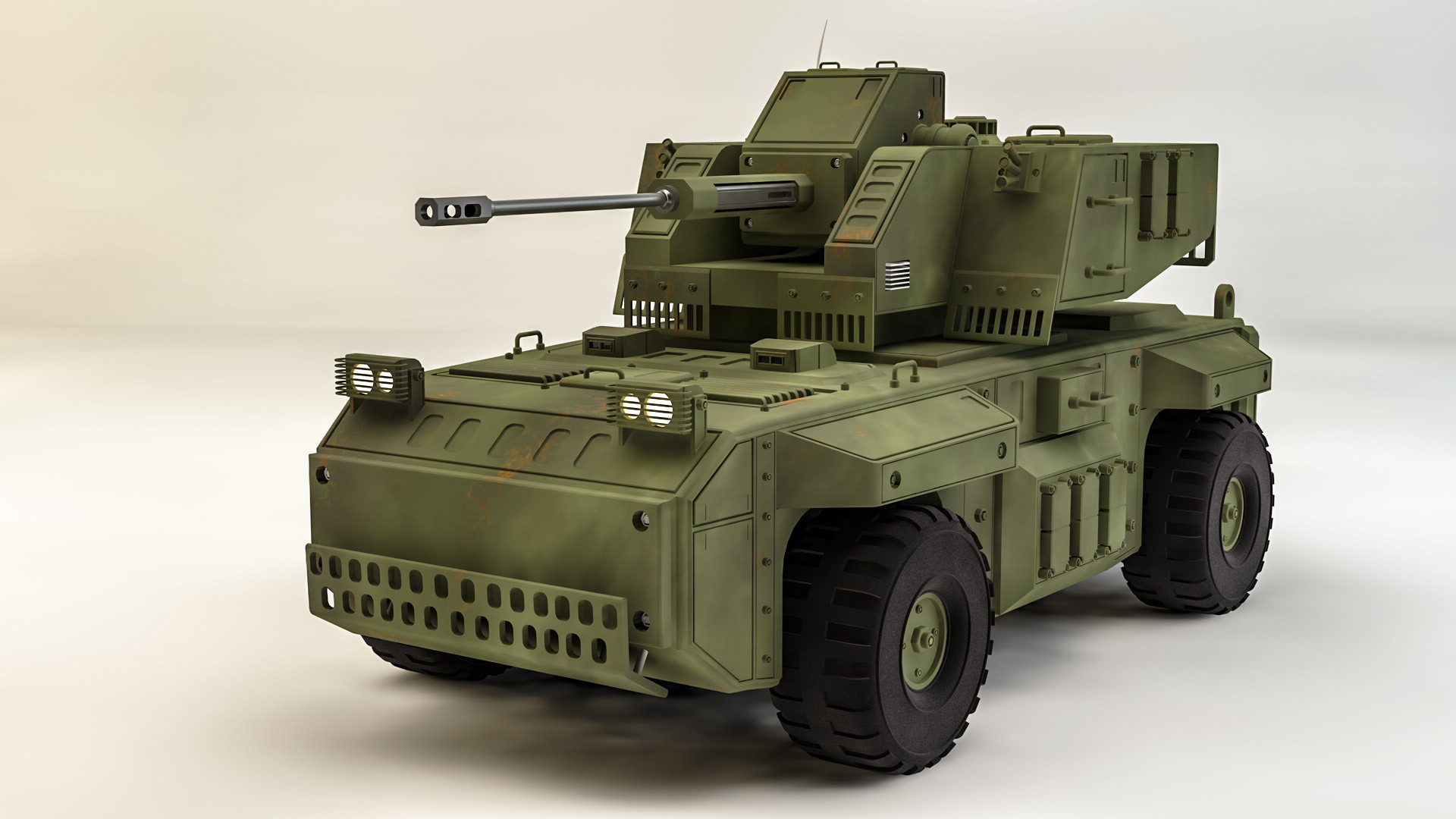 ArtStation - Bush light tank