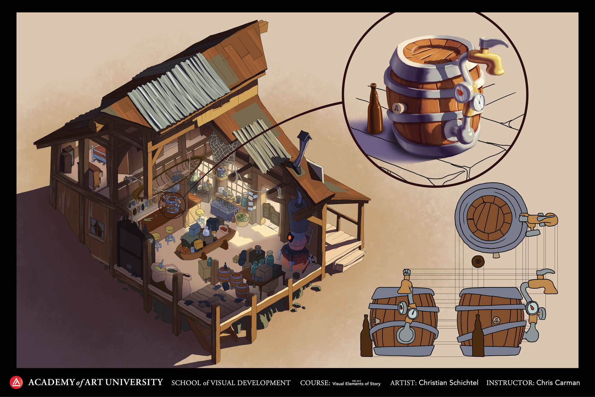 ArtStation - General Store and Saloon