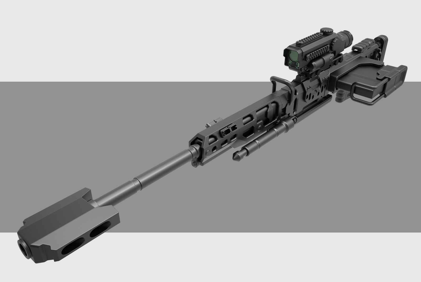 Sammo He（looking for work） - Kraber V2 Highpoly Fanart