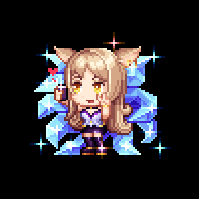 ArtStation - Pixel LOL:Q K/DA Ahri