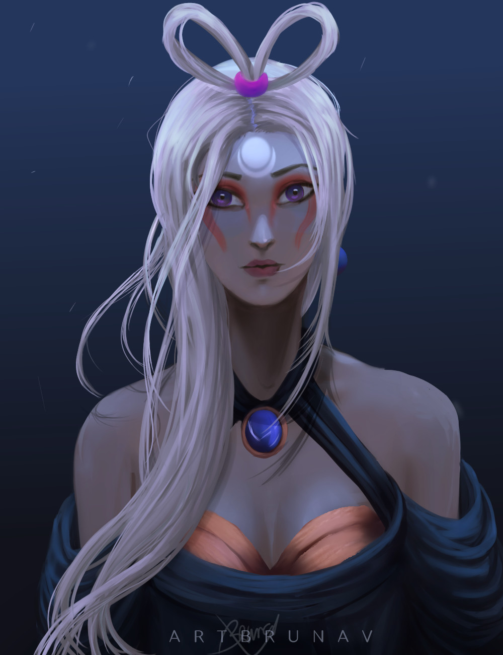 ArtStation - The goddess of the moon