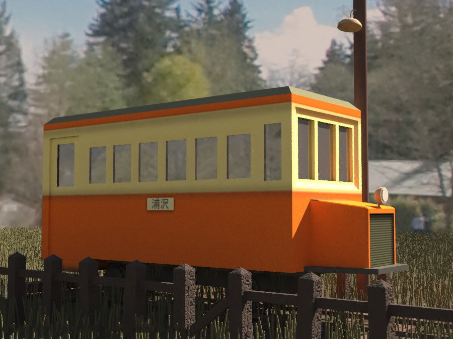 ArtStation - Rail car in 1950s