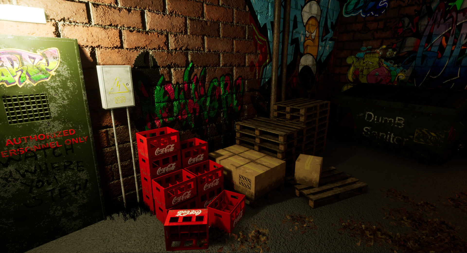 ArtStation - Diorama Back Door Street