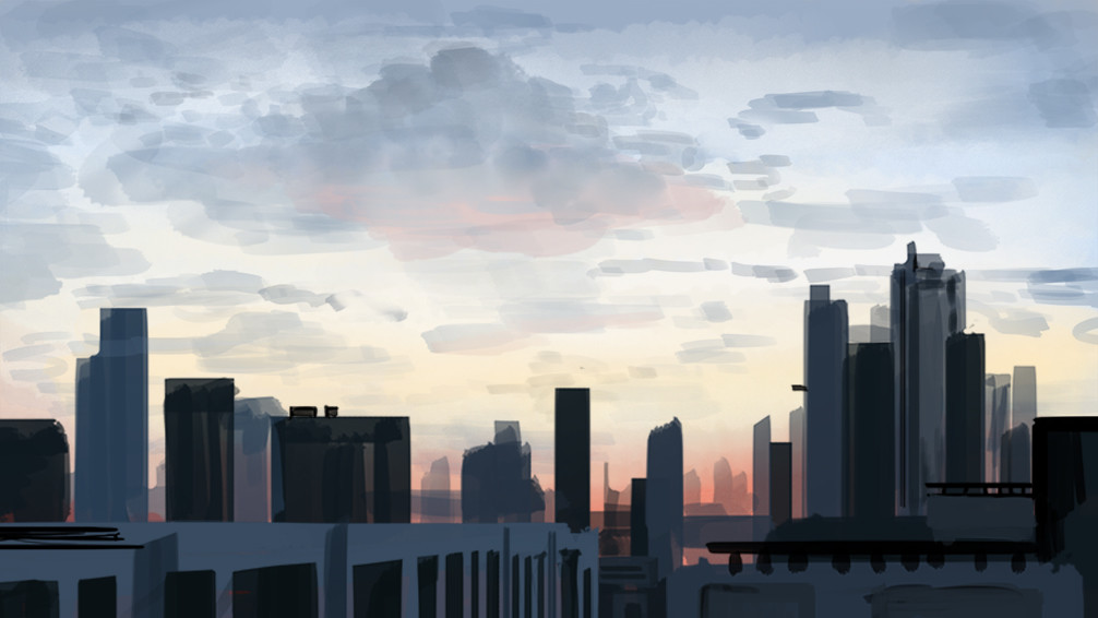 ArtStation - Sky painting practice