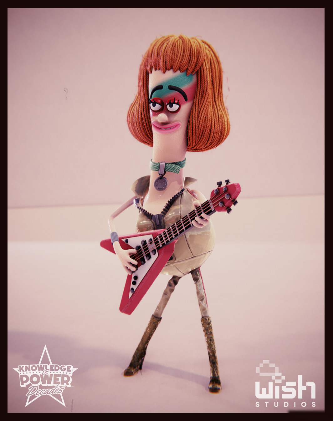 ArtStation - Knowledge Is Power Decades Rocker Avatar