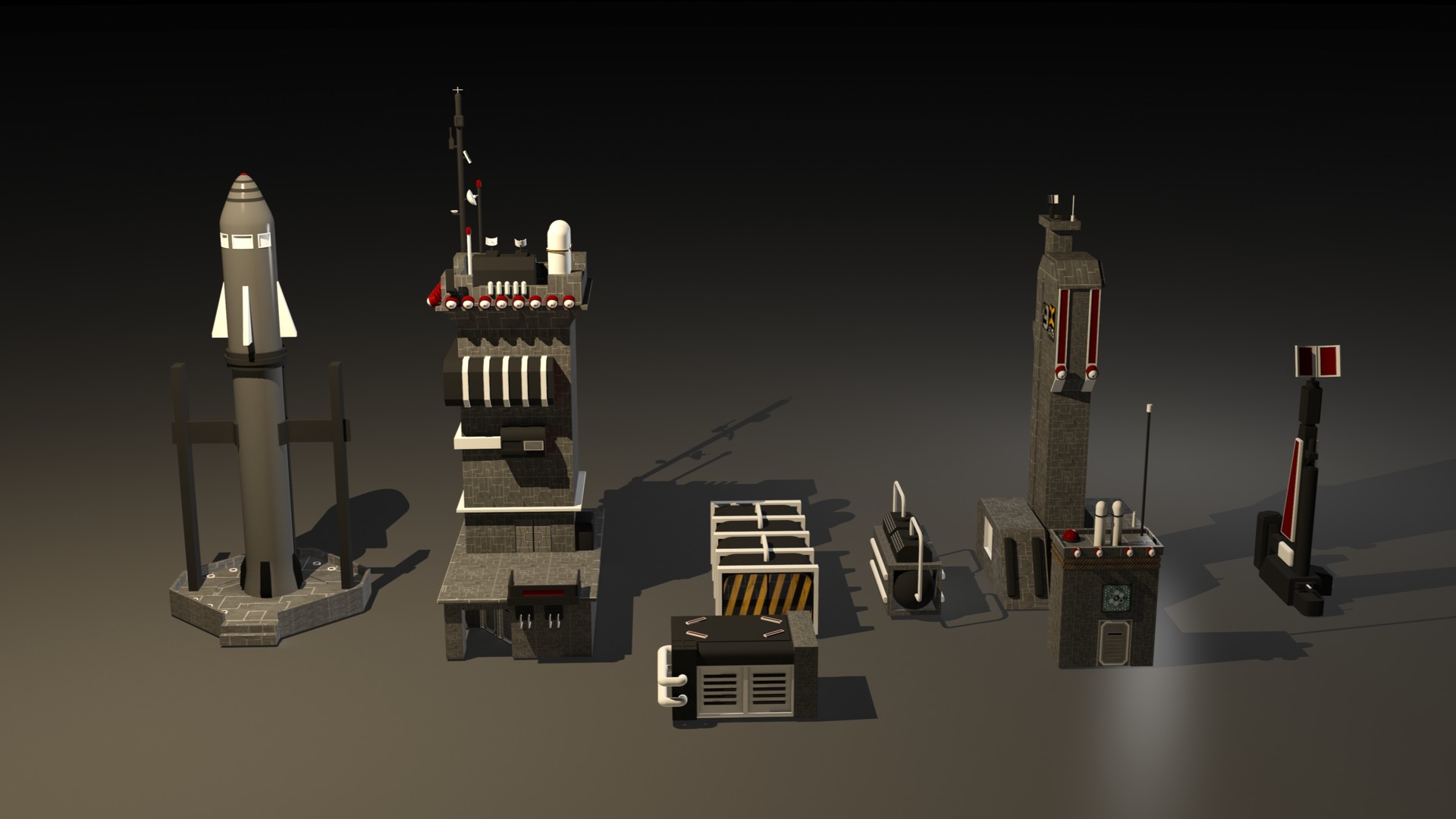 ArtStation - Mars Buildings (Base-Future)