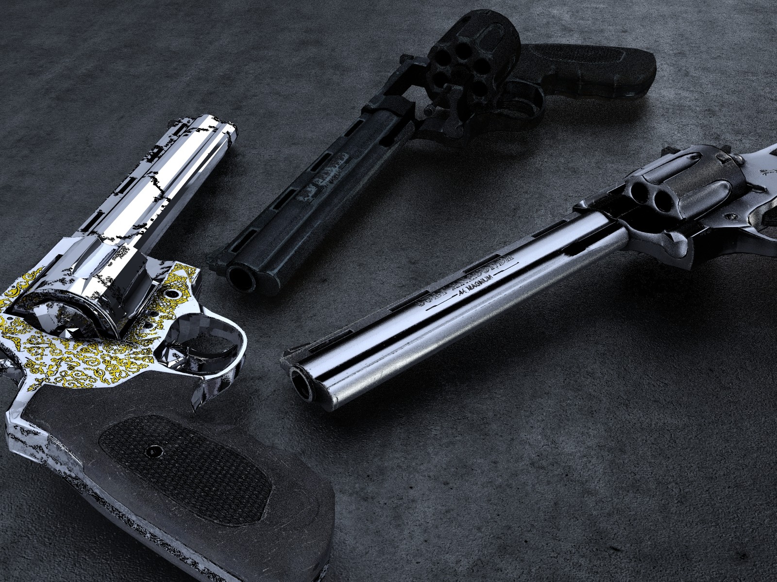 ArtStation - Colt Anaconda Long Barrel