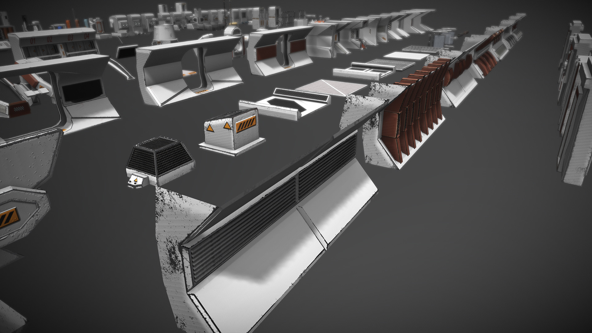 Shaun Williams - Retro Sci-fi Modular Environment Kitbash