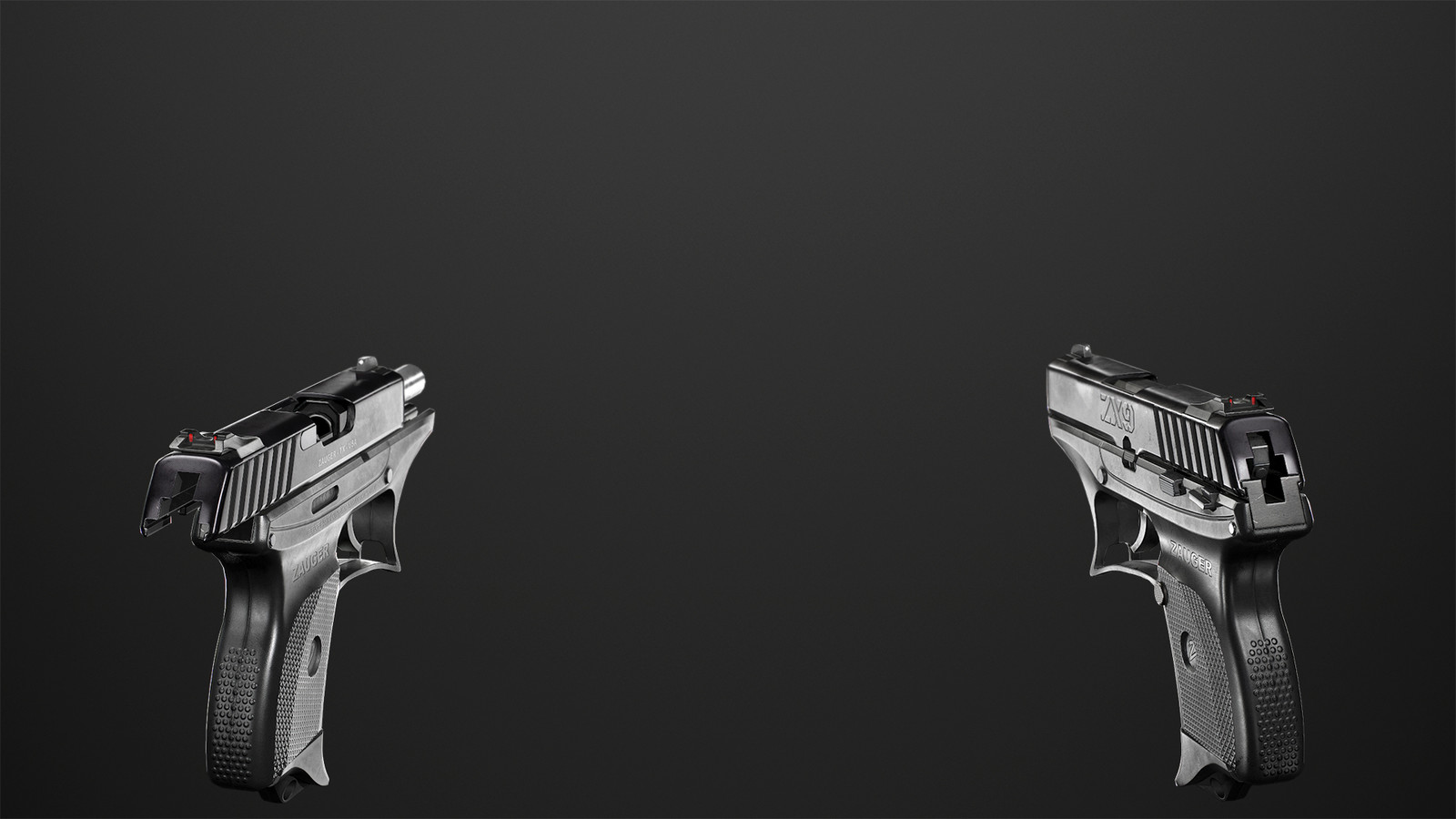 Gregory Trusov - Project ZX-9. 9mm pistol.