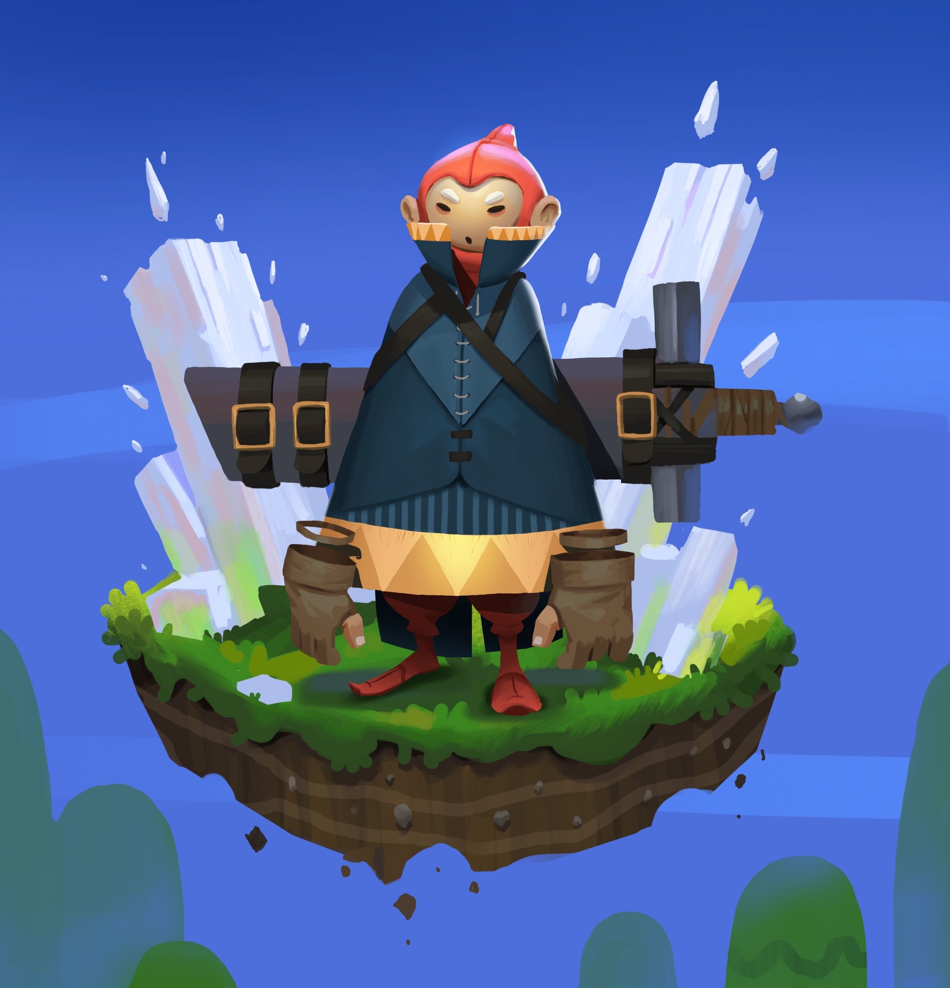 ArtStation - Battle Mage - Procreate practice