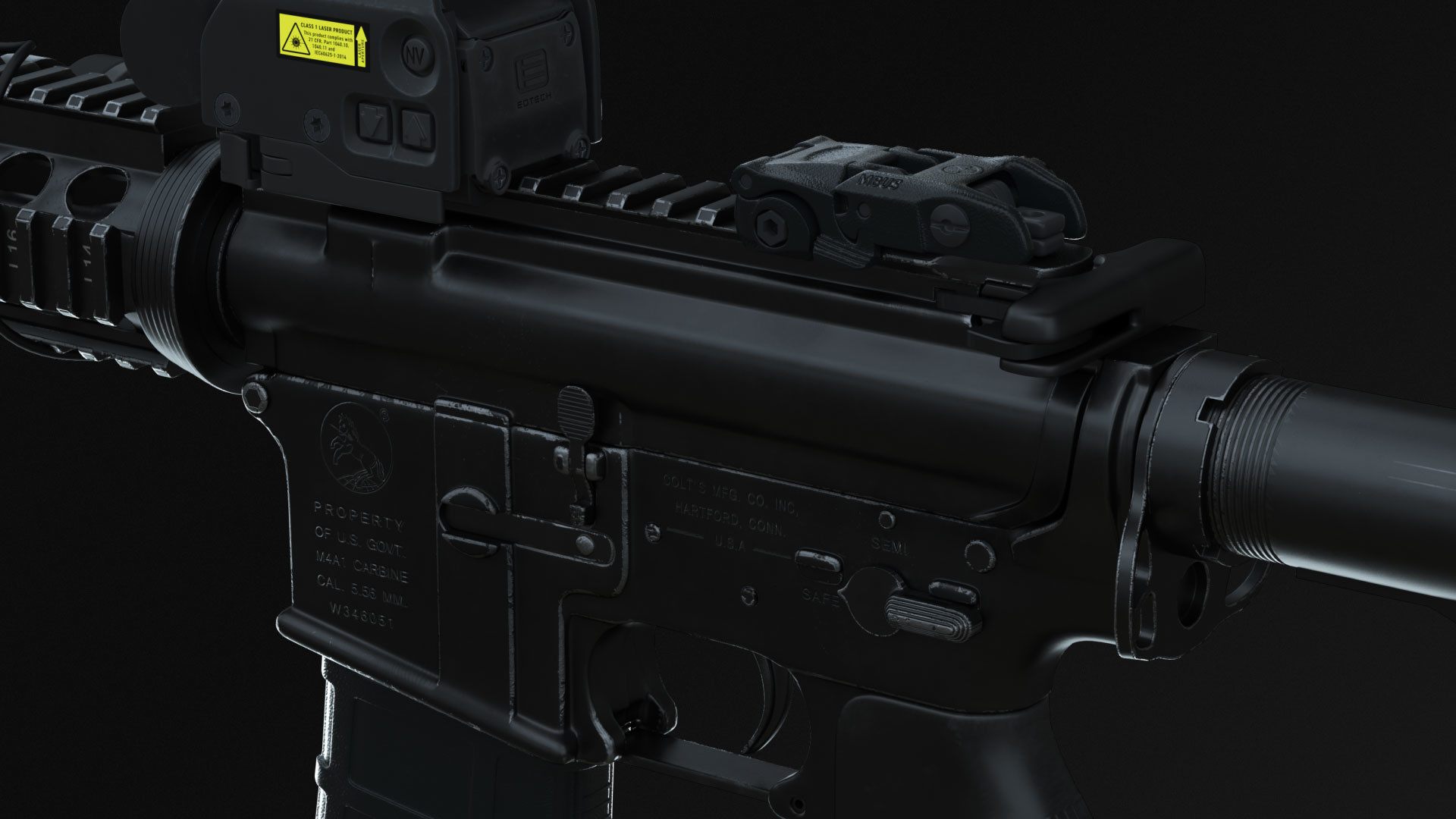 muen - M4 /EOtech MAGPUL SUREFIRE (high poly)