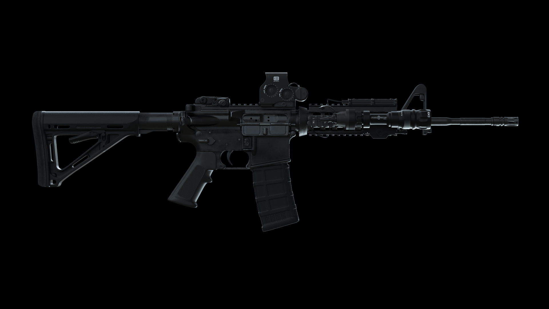muen - M4 /EOtech MAGPUL SUREFIRE (high poly)