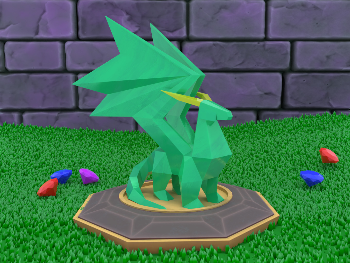 ArtStation - Retro Spyro Crystal Dragon