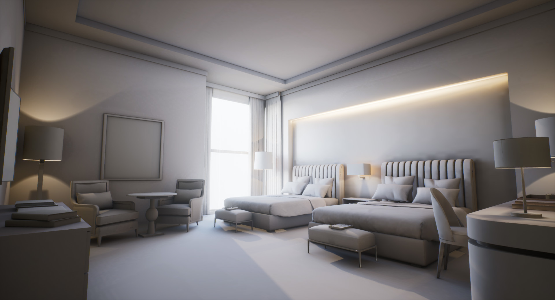 ArtStation - UE4 VR Interior Hotel Room