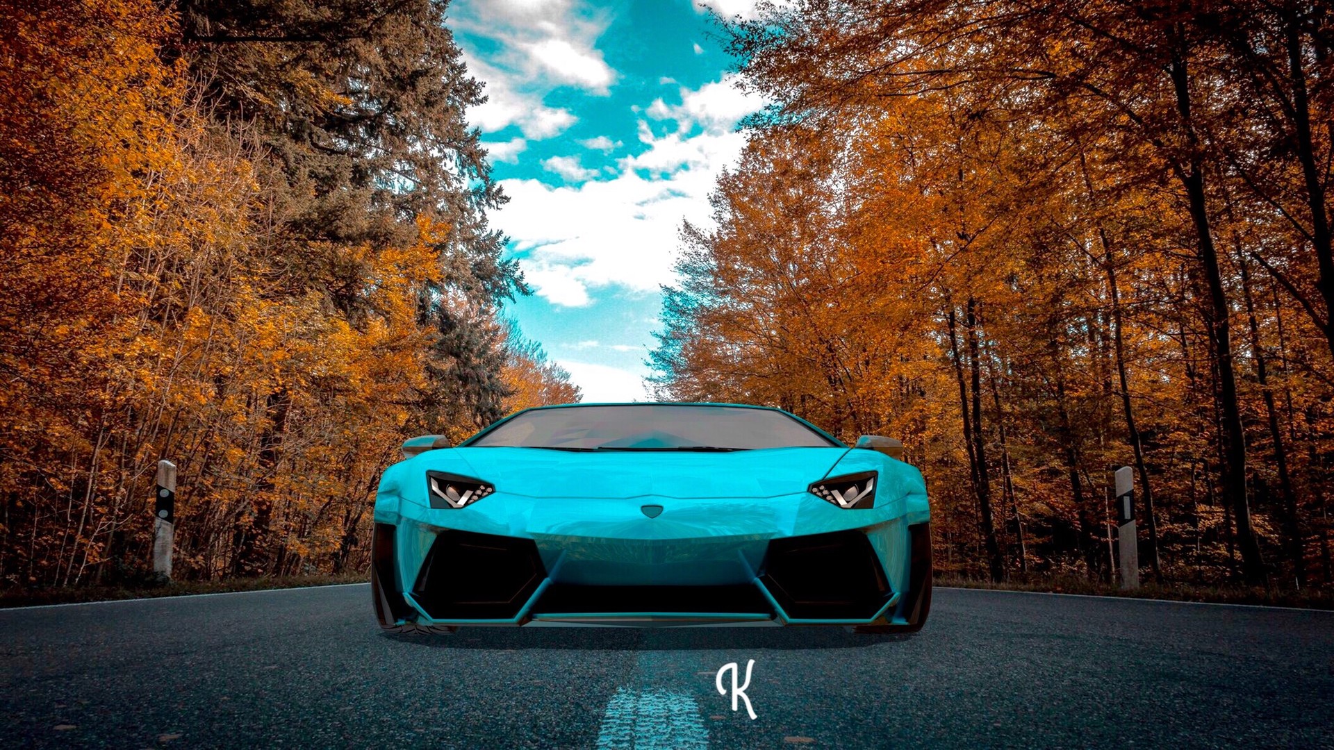 ArtStation - Lamborghini Aventador wide-body