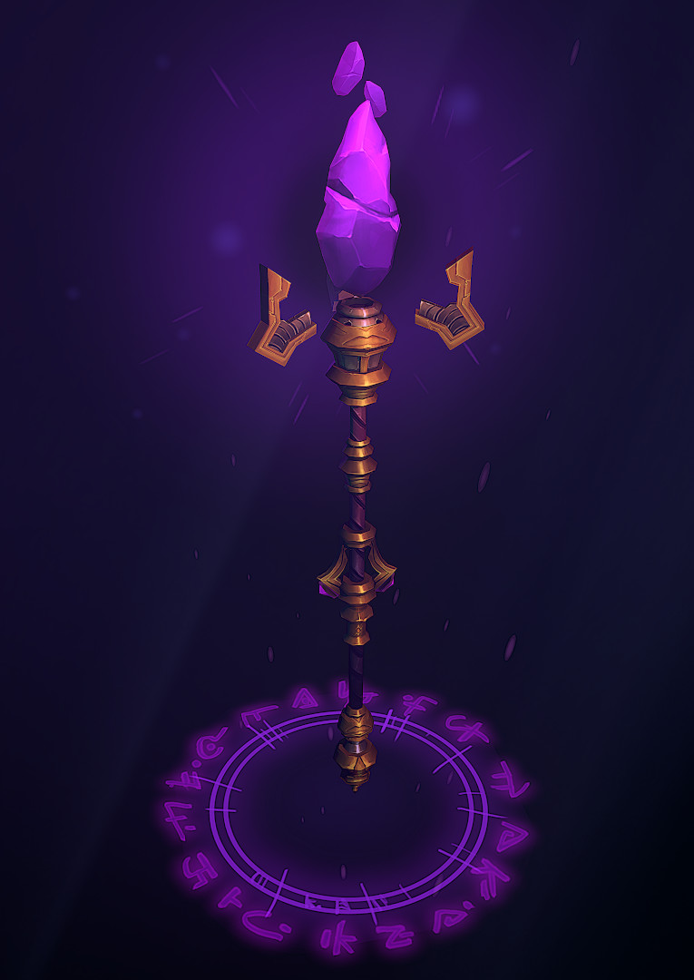 Lucile Thyrard - Arcane Staff - World of Warcraft fan art