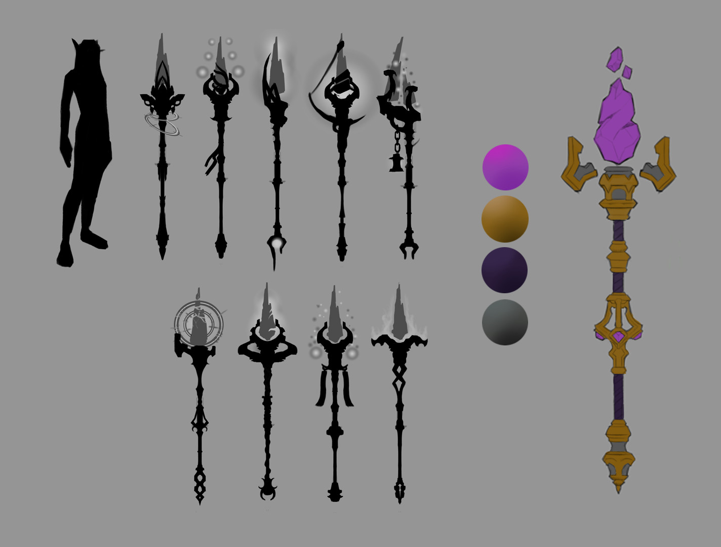 Lucile Thyrard - Arcane Staff - World of Warcraft fan art