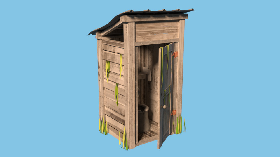 ArtStation - Wood's Outhouse