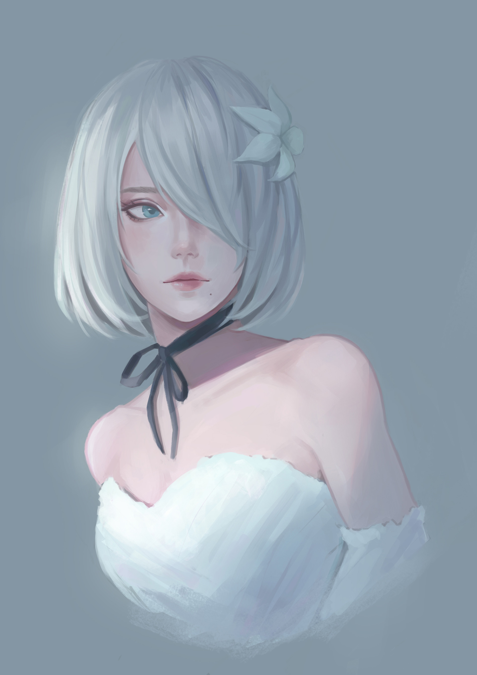 ArtStation - Stylized portrait - 2B