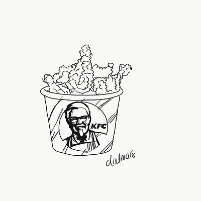 kfc coloring pages