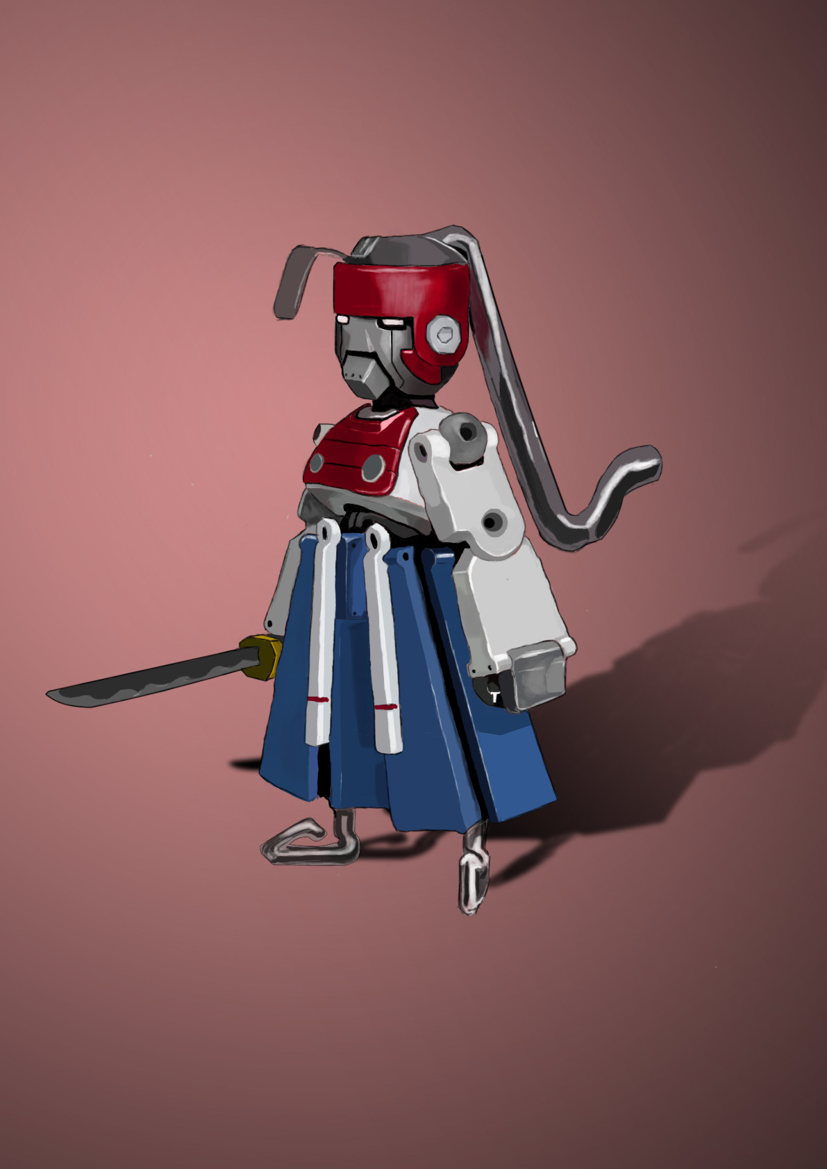 ArtStation - Tiny Samurai Robot