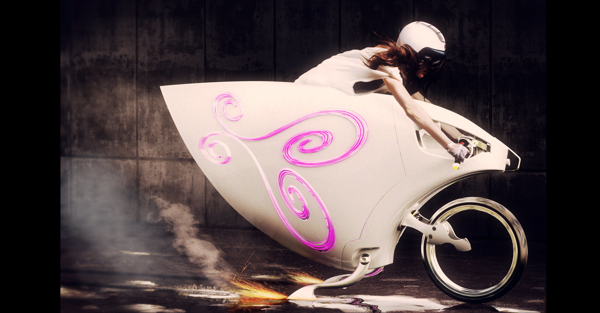 Paul Van Denton - Gothic Scooter vehicle design