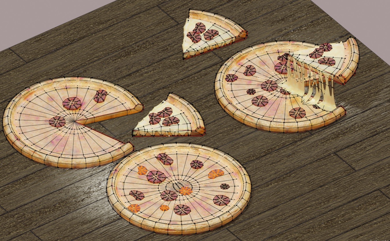 Esmilesvfx Businge Ismail - pizza made in blender rendered with blender ...