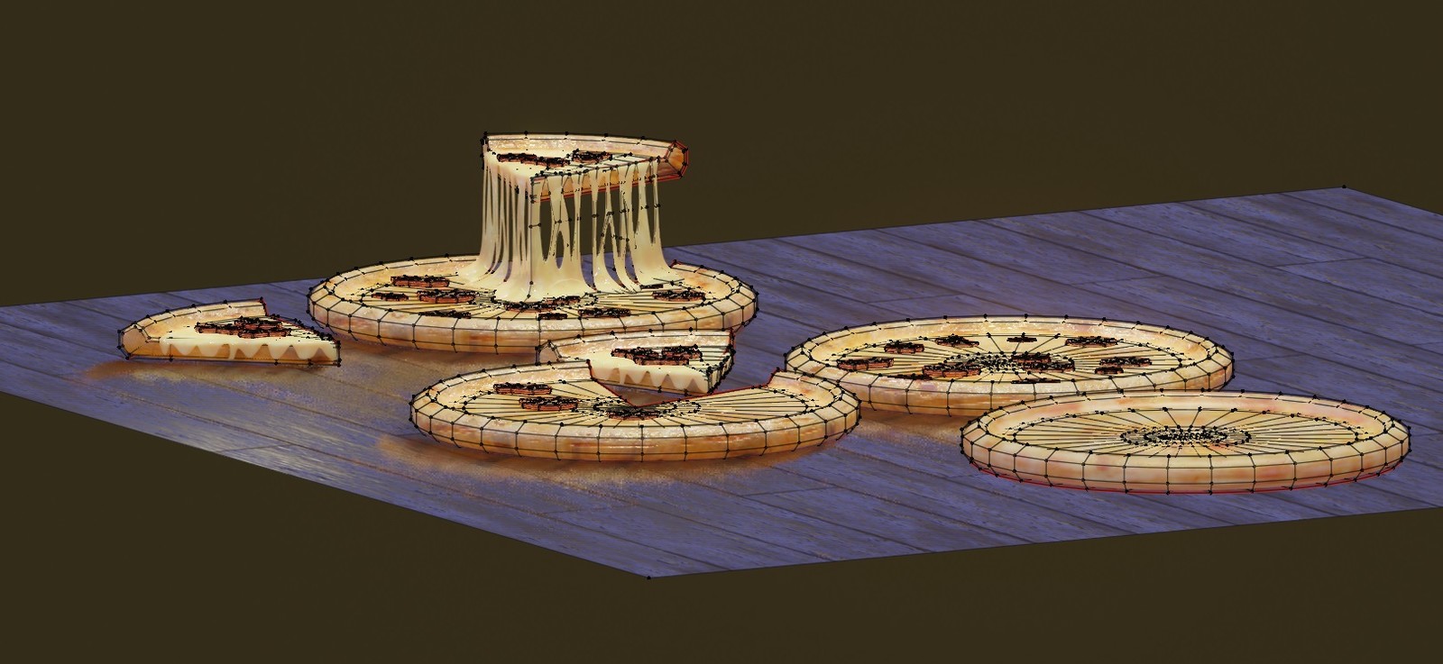 Esmilesvfx Businge Ismail - pizza made in blender rendered with blender ...