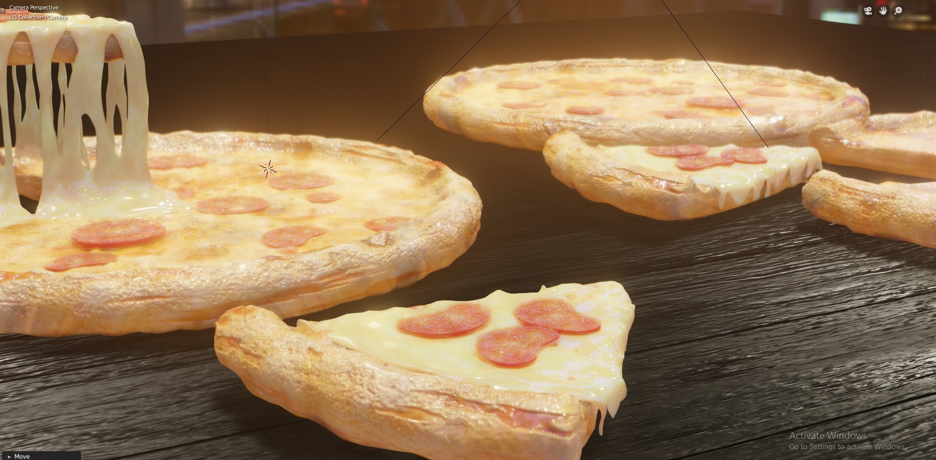 Esmilesvfx Businge Ismail - pizza made in blender rendered with blender ...