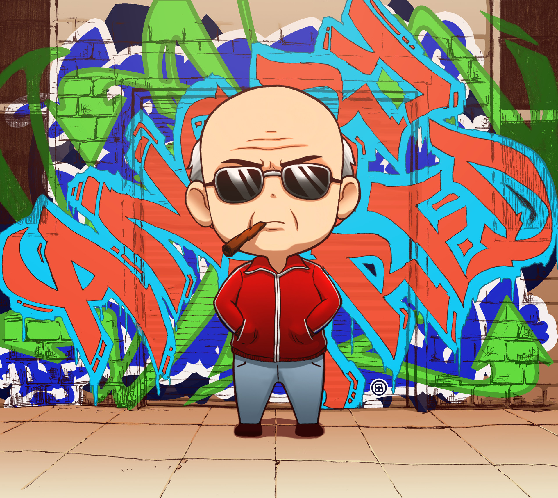 ArtStation - Angry fred chibi