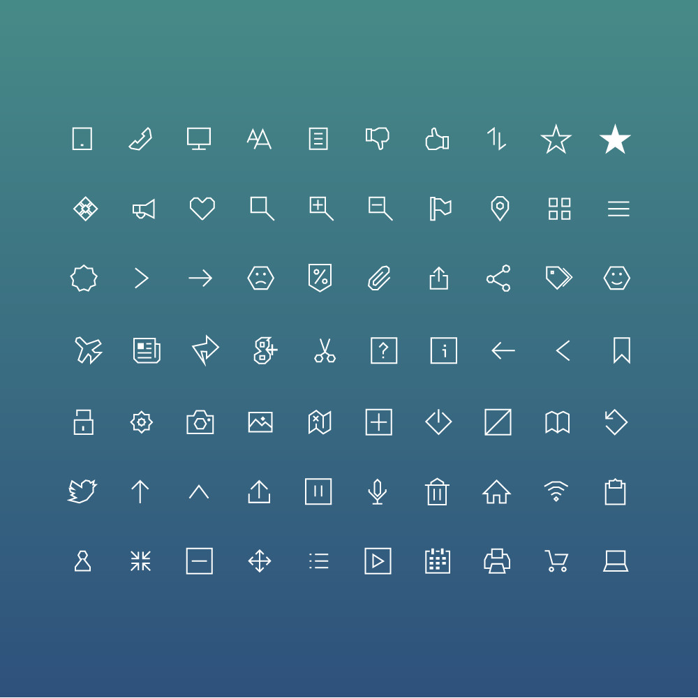 ArtStation - Icon Pack - Sharp corners