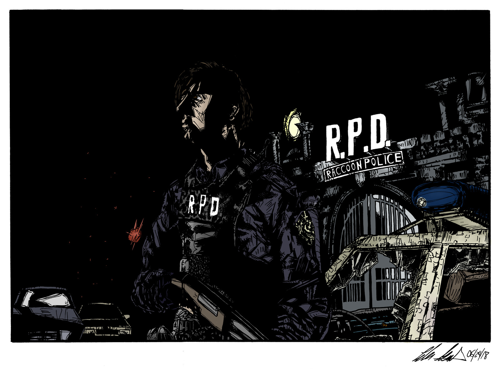 Tyler Gould - Resident Evil 2 Remake Fan Art 2