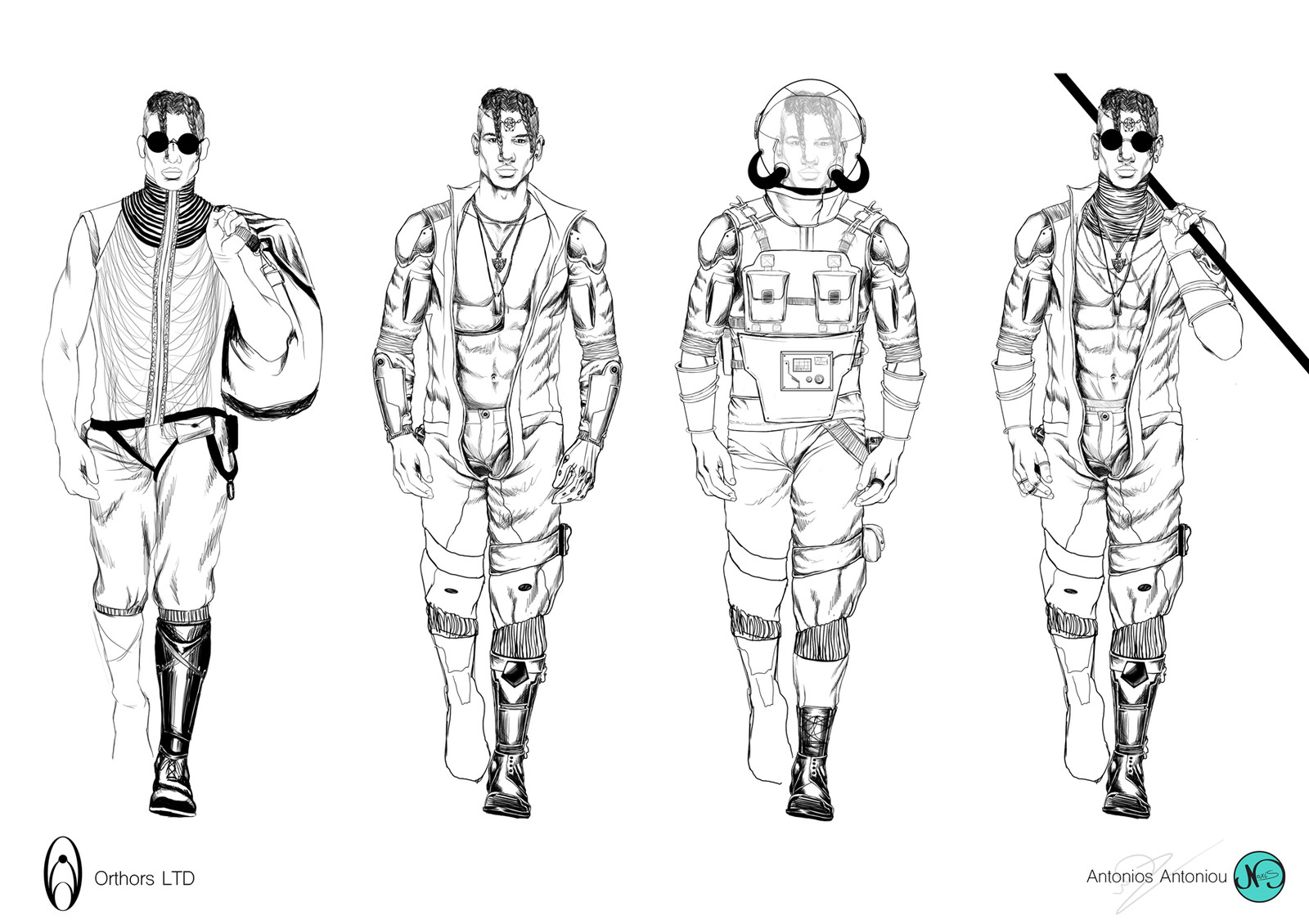Antonios Antoniou - Kobi and Fari Character Designs