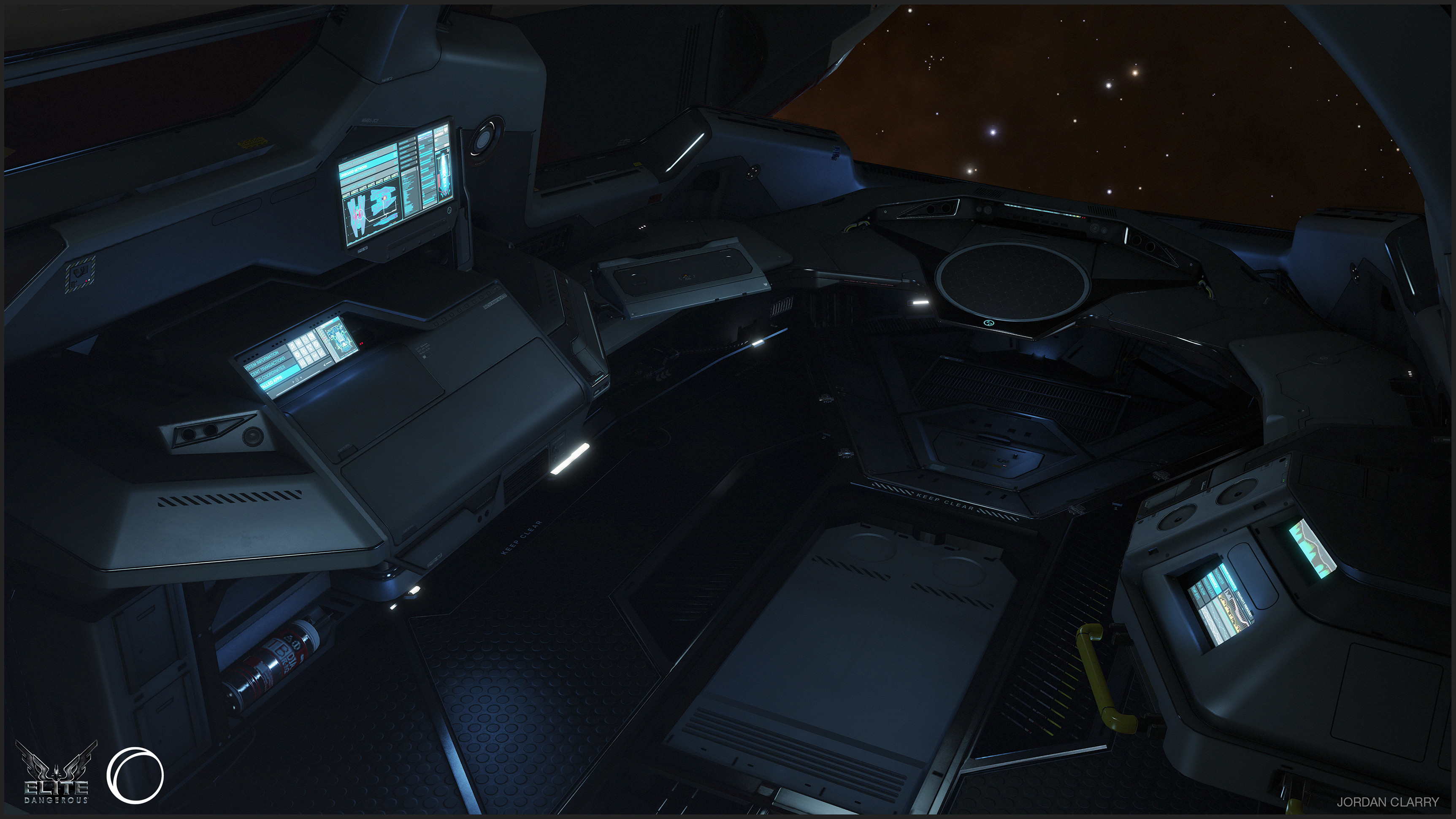 Jordan Clarry additional work - Mamba cockpit - Elite Dangerous