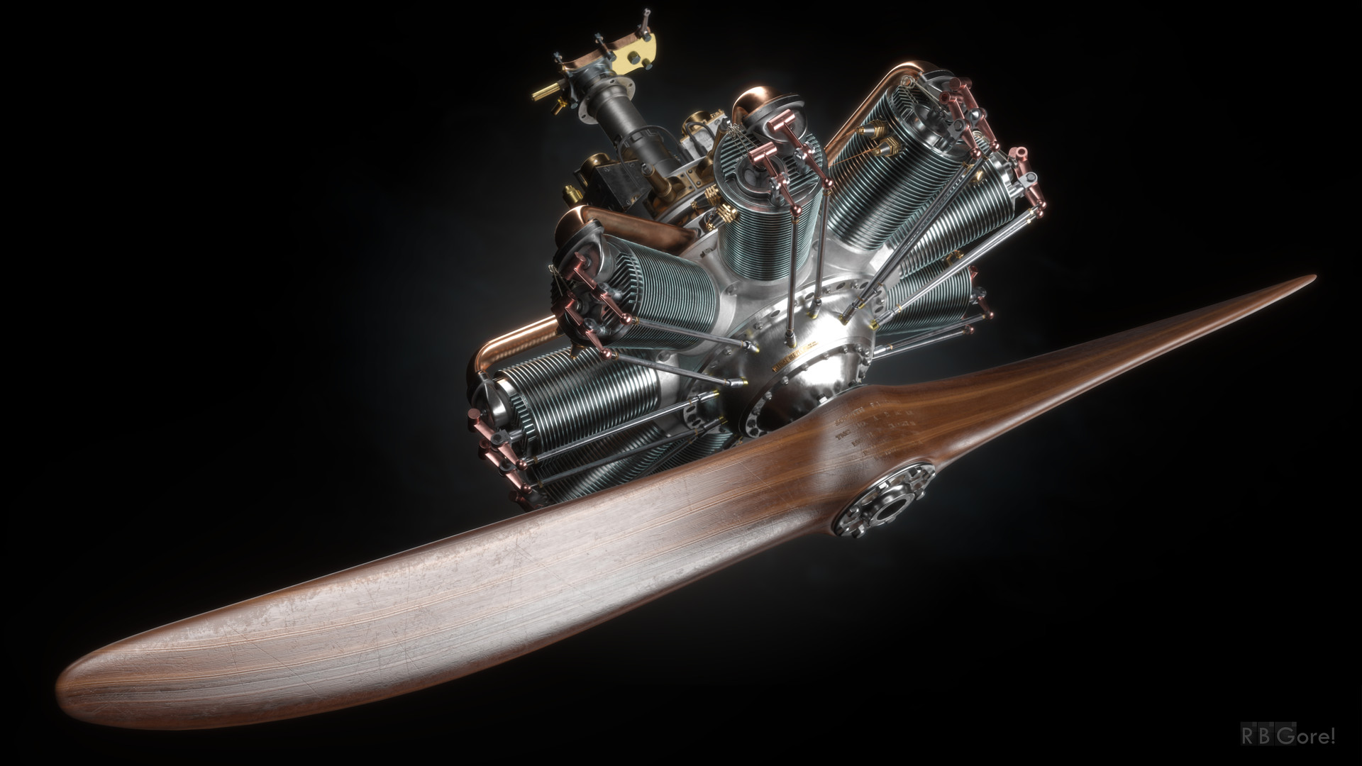 Richard Bryce Gore - Clerget 9B: 130HP Rotary Aircraft Engine