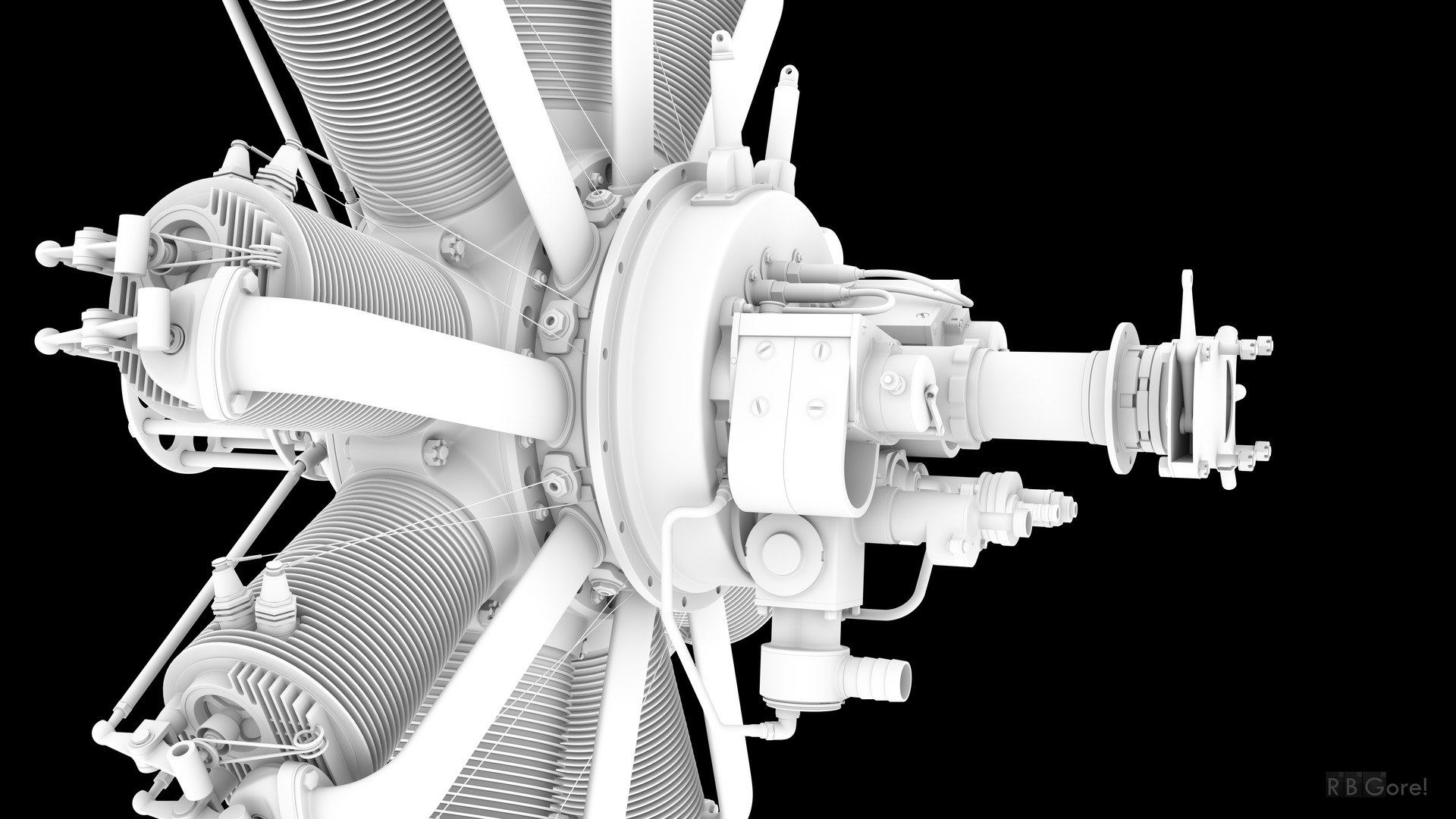 Richard Bryce Gore - Clerget 9B: 130HP Rotary Aircraft Engine