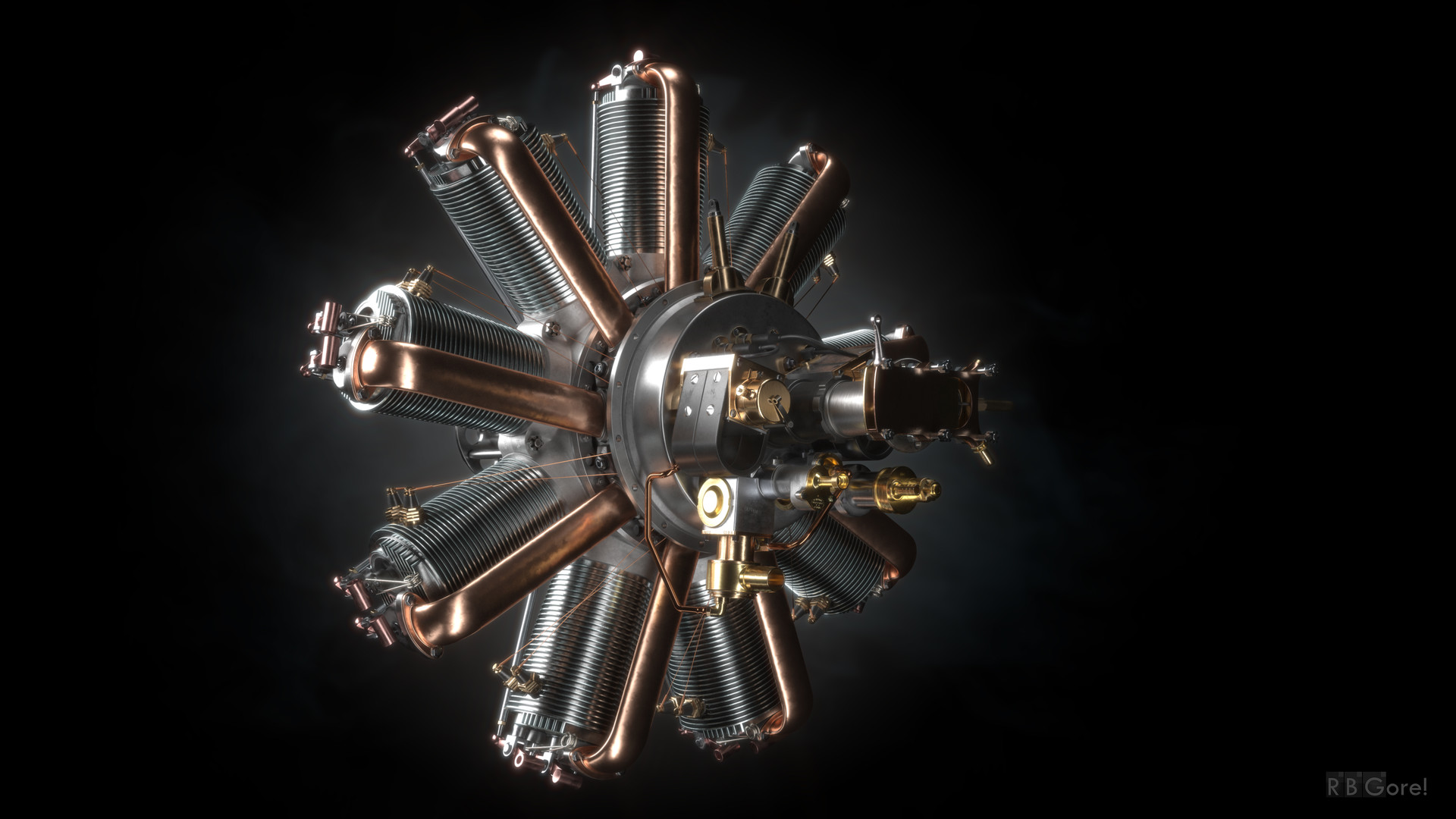 Richard Bryce Gore - Clerget 9B: 130HP Rotary Aircraft Engine