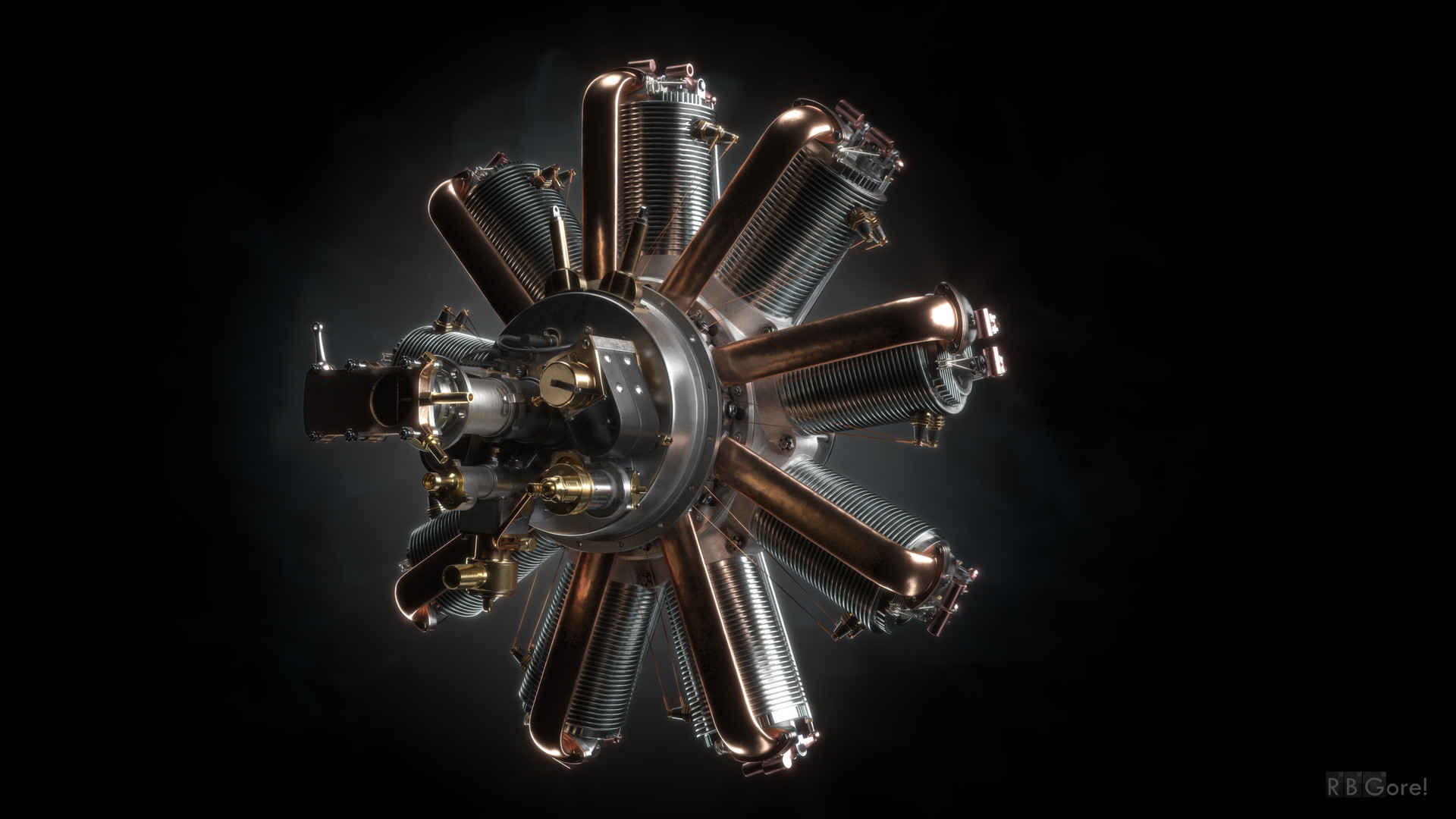 Richard Bryce Gore - Clerget 9B: 130HP Rotary Aircraft Engine