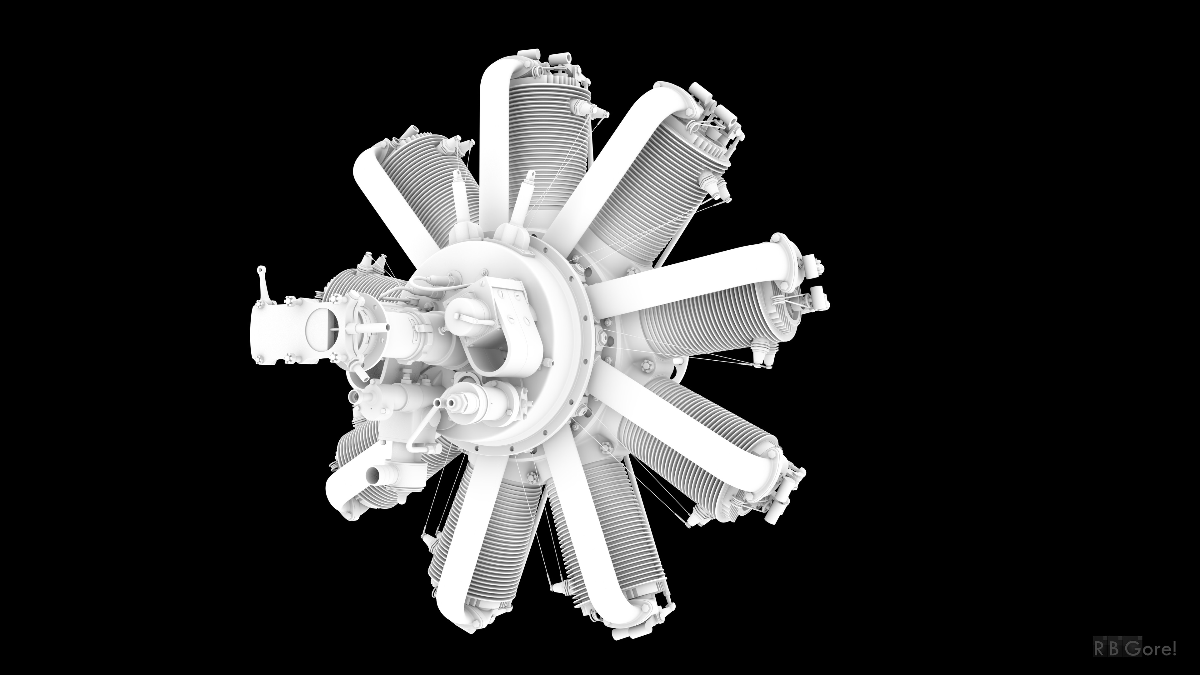 Richard Bryce Gore - Clerget 9B: 130HP Rotary Aircraft Engine