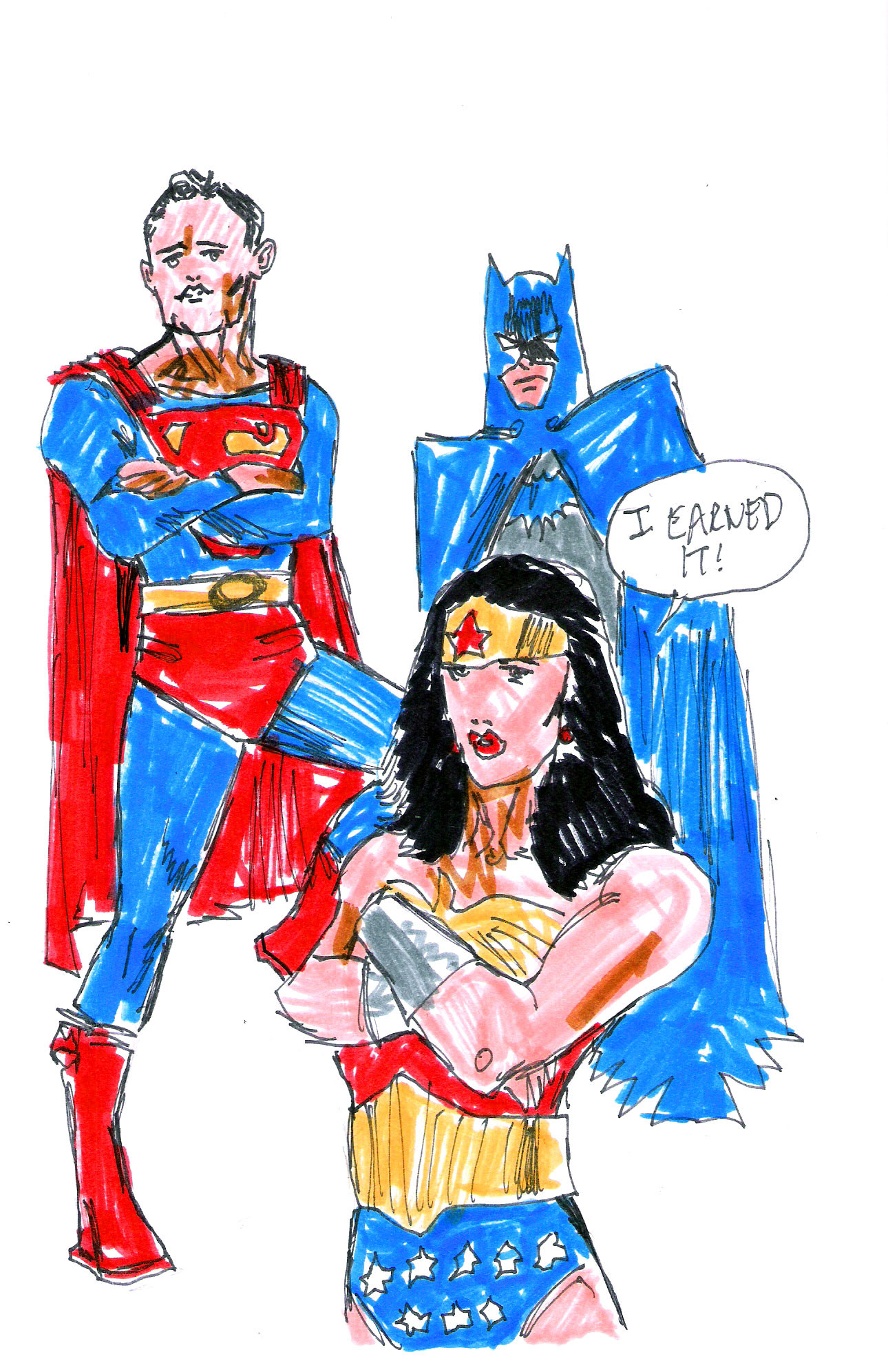 ArtStation - dc trinity by jose luis franco rodrigues art