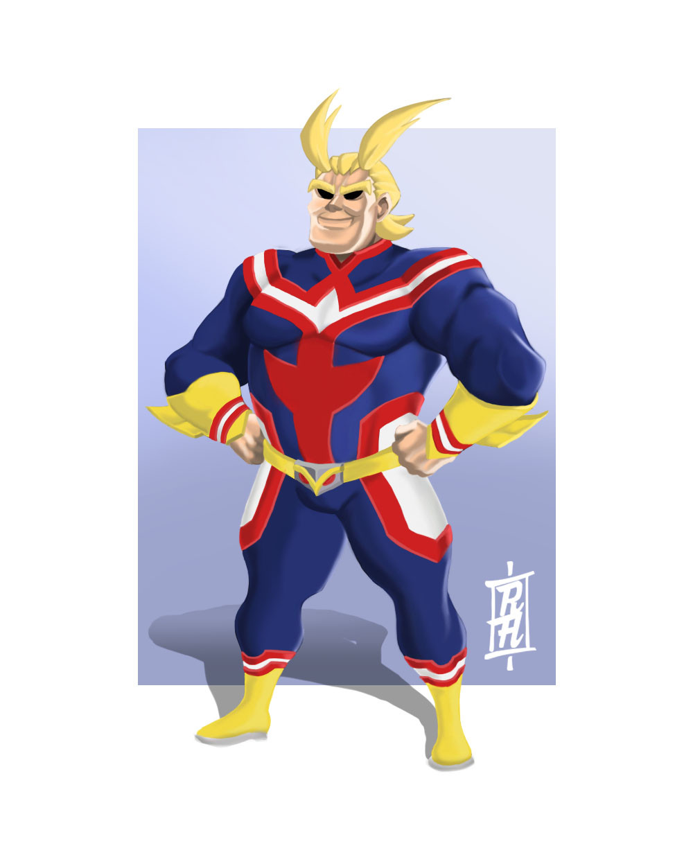 ArtStation - ALL MIGHT (CARTOON STYLE)