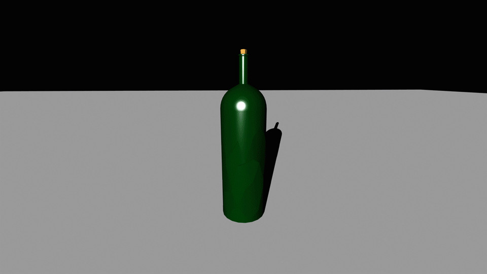 ArtStation - Breakable Wine Bottle